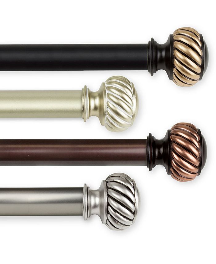 Rod Desyne Baldir Curtain Rod 1" OD 120-170 inch - Macy's