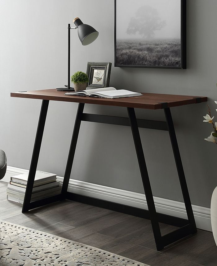 Walker Edison 42 inch Metal Wrap Writing Desk - Macy's