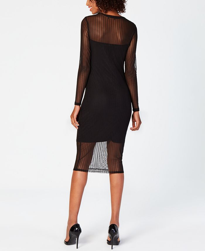 Material Girl Juniors' Keyhole Mesh Dress, Created for Macy's - Macy's