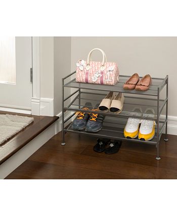 Seville Classics 3Tier Mesh Shoe Rack - Macy's