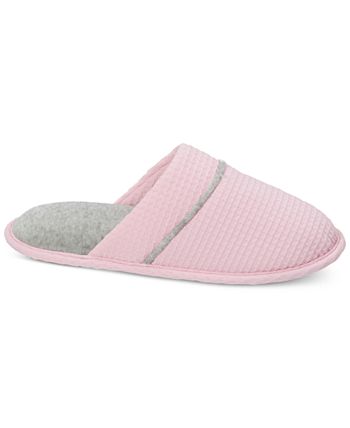 Dearfoams Textured Knit Closed Toe Scuff, Online Only - Macy's