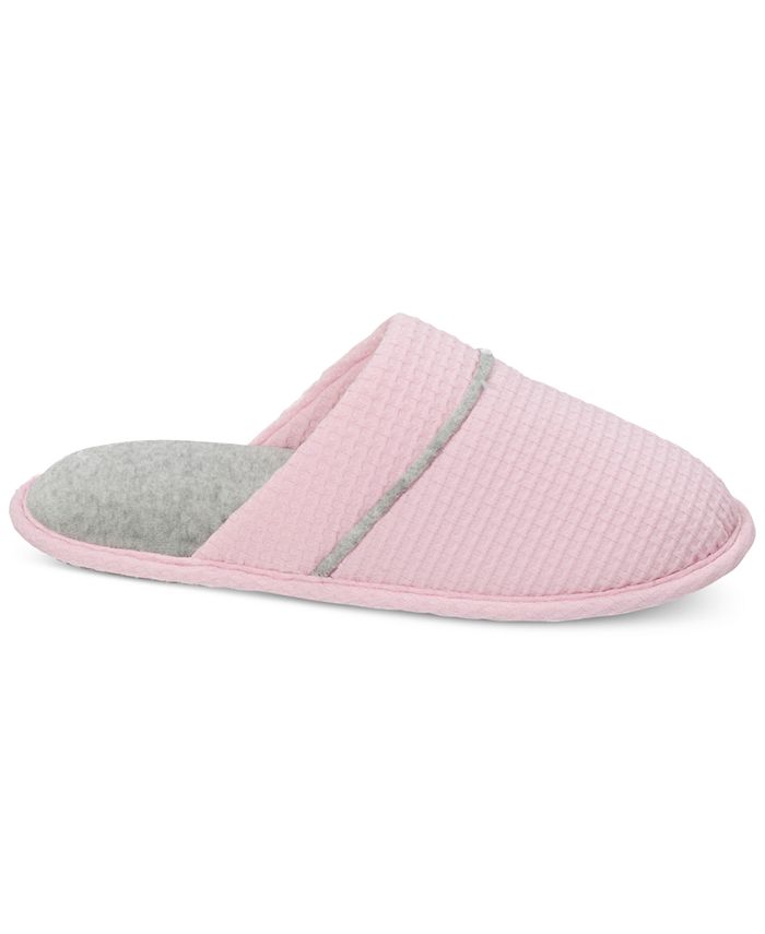 Dearfoams Textured Knit Closed Toe Scuff, Online Only - Macy's