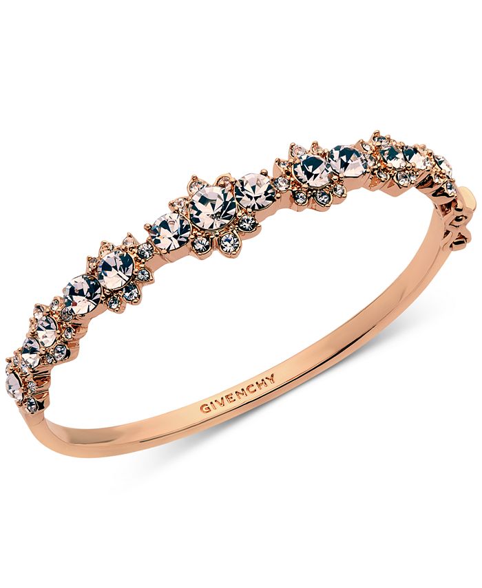Givenchy Crystal Flower Bangle Bracelet - Macy's