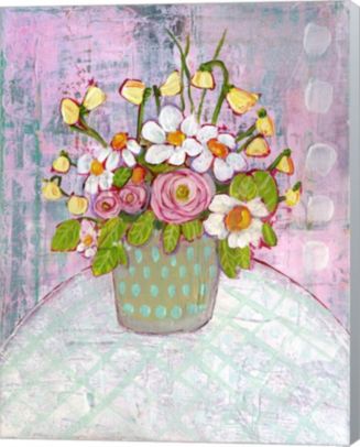 Emma Daisy By Blenda Tyvoll Canvas Art - Macy's