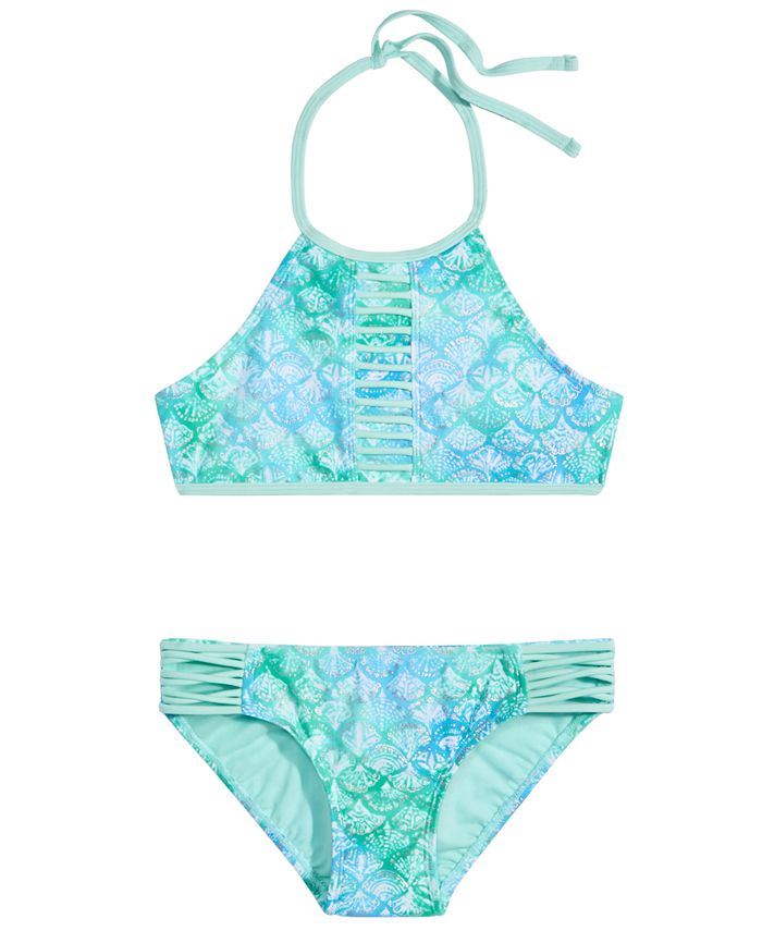 Summer Crush Big Girls 2-Pc. Printed Strappy Bikini - Macy's