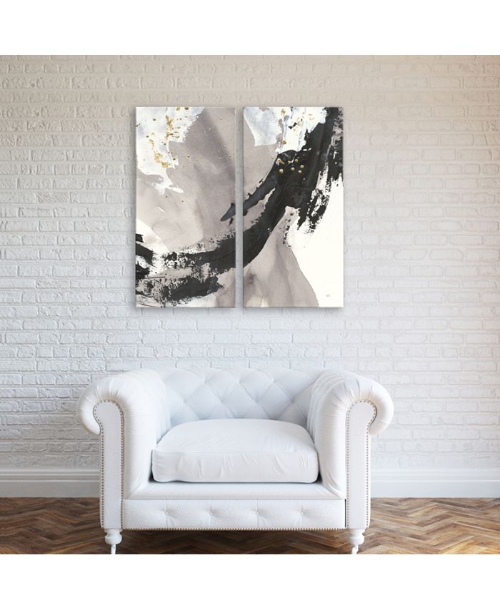 Artissimo Designs Galaxy Ii Diptych Printed Acrylic Canvas Art - 15" W ...