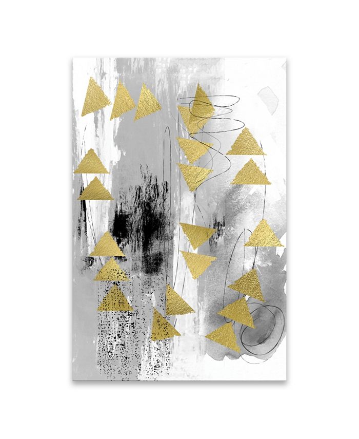 Artissimo Designs Grey Matter Hand Embellished Canvas - Macy's