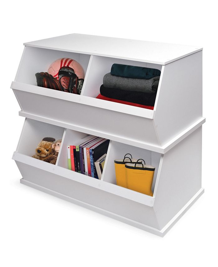 Badger Basket Three Bin Stackable Toy Storage Cubby - Macy's