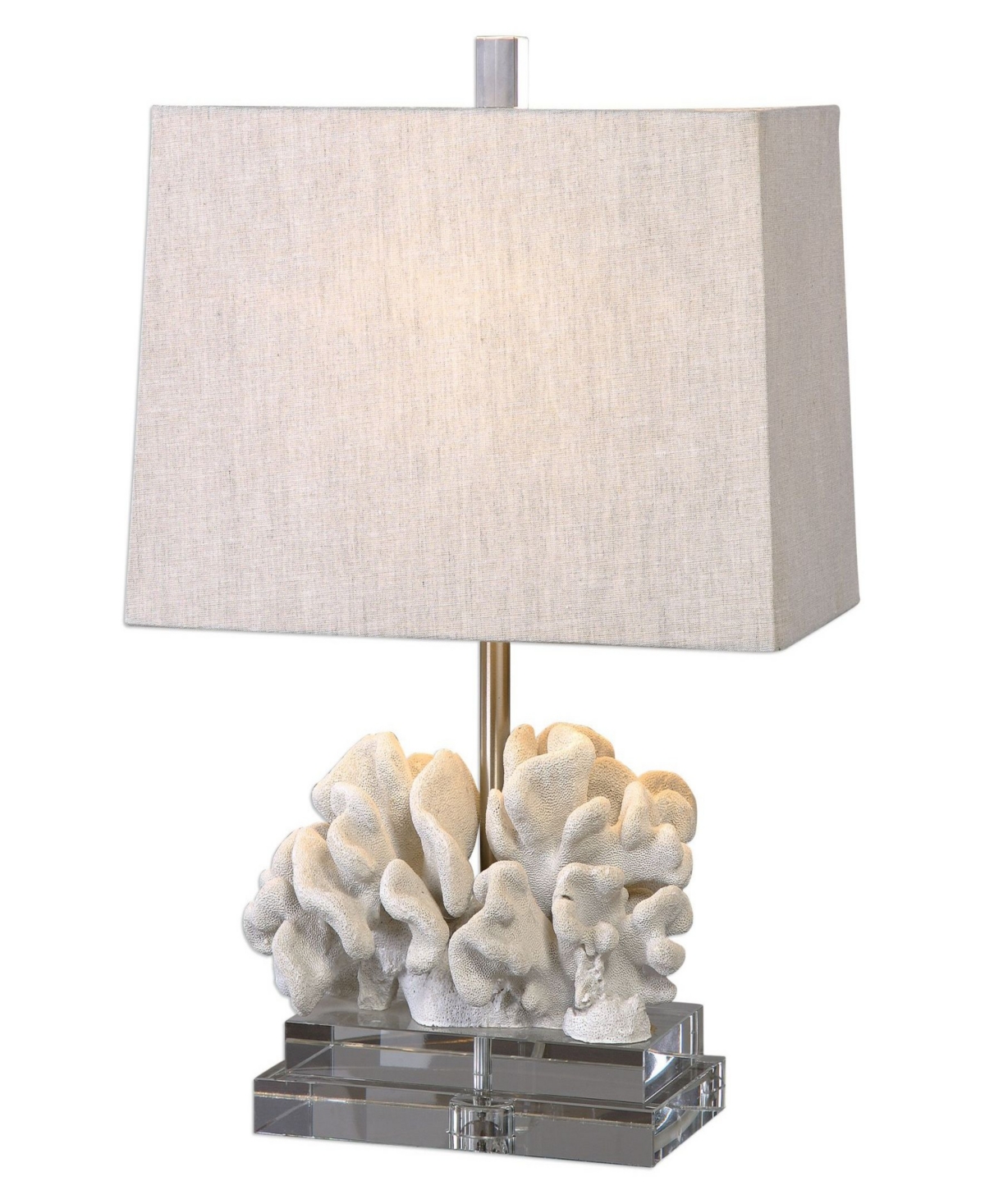 Click here for Uttermost Coral Sculpture Table Lamp - Open Misce prices