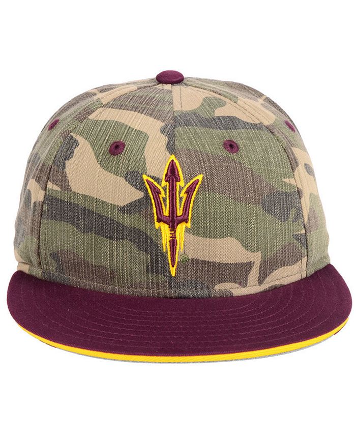 adidas Arizona State Sun Devils Stadium Performance Camo Fitted Cap ...