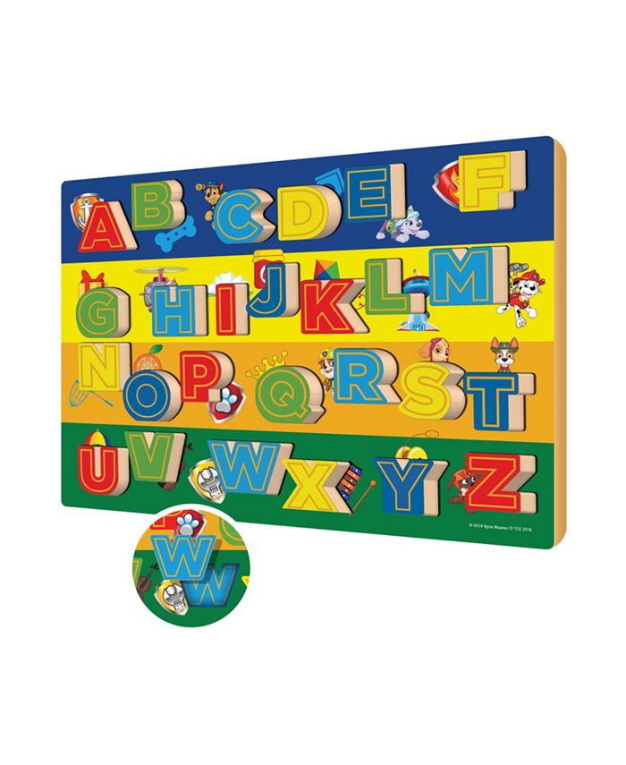 TCG Toys Paw Patrol 26 Piece Chunky Abc Wood Puzzle - Macy's