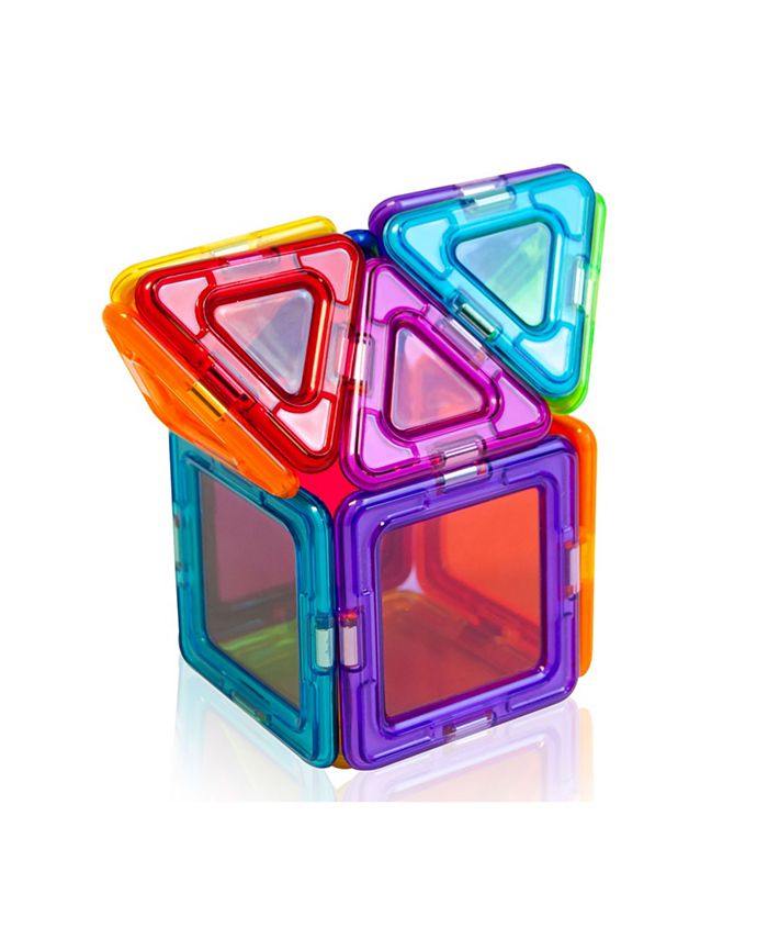Magformers Solids Clear Rainbow 14 Piece Magnetic Construction Set - Macy's