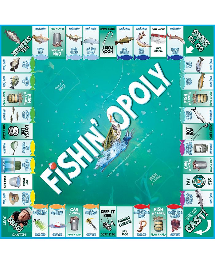 MasterPieces Puzzles Late for the Sky Fishin'-Opoly - Macy's