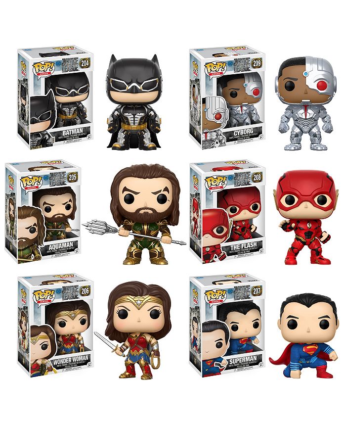 Funko Pop Movies Dc Justice League Collectors Set, Batman, Aquaman ...