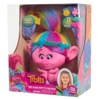 Trolls Poppy Style Station Styling Head Rainbow Hair - Macy's