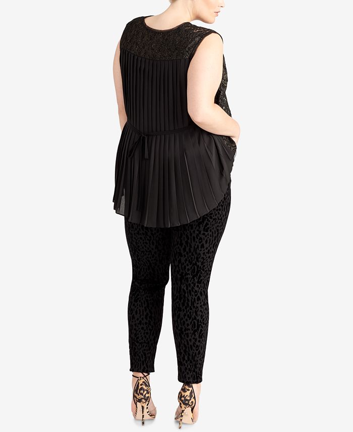 RACHEL Rachel Roy Plus Size Lace Top, Created for Macy's - Macy's