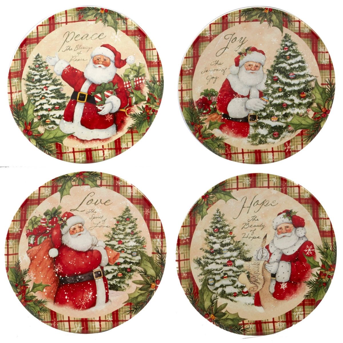 Click here for Certified International Holiday Wishes 4-Pc. Canap... prices