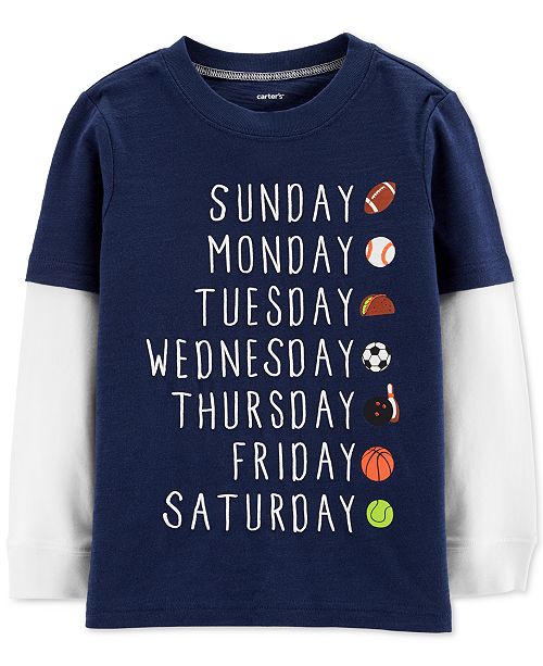 Carter's Toddler Boys Layered-Look Cotton T-Shirt & Reviews - Shirts ...