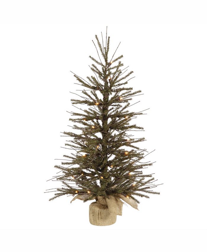 Vickerman 48 inch Vienna Twig Artificial Christmas Tree - Macy's