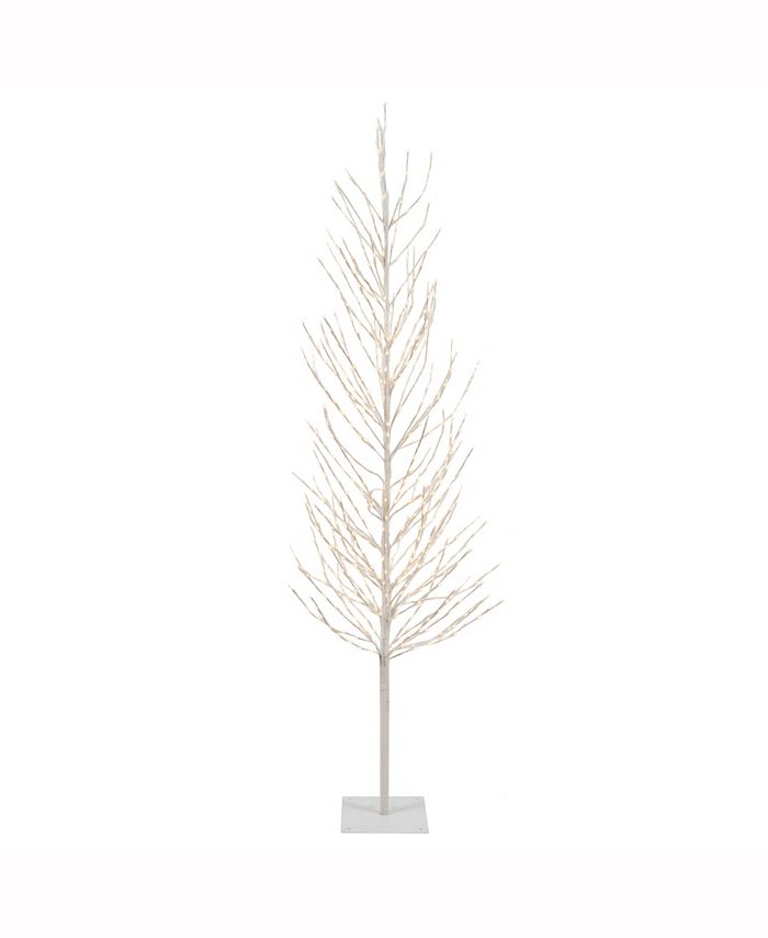 Vickerman 3' White Artificial Christmas Tree With 200 Warm White Led ...