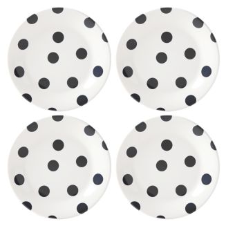 kate spade new york Deco Dot Set of 4 Salad Plates - Macy's