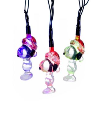 Kurt Adler 15-Light LED Peanuts Snoopy Miniature Light Set - Macy's