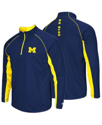 Colosseum Men's Michigan Wolverines Rival Quarter-Zip Pullover - Macy's