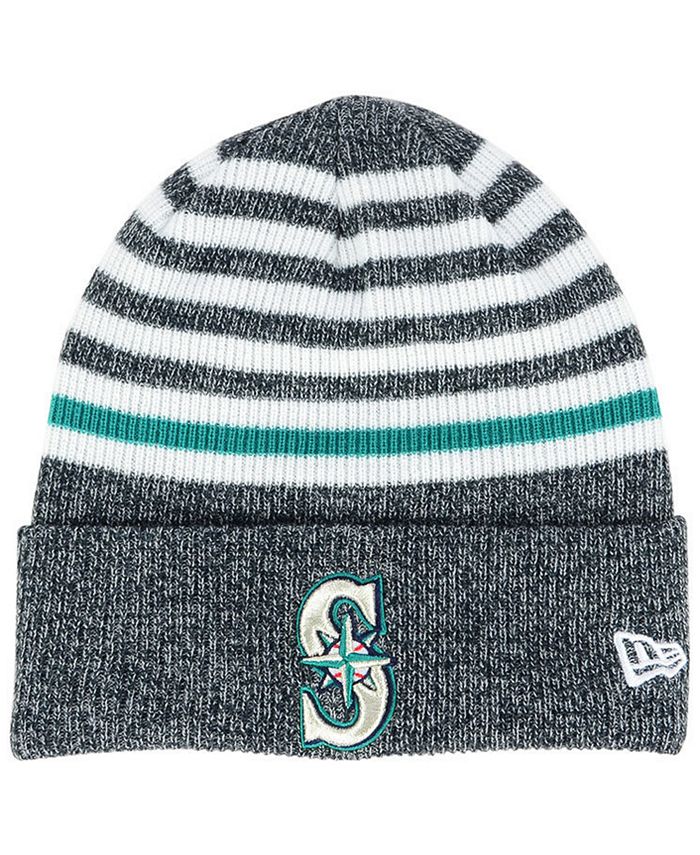 New Era Seattle Mariners Striped Cuff Knit Hat - Macy's