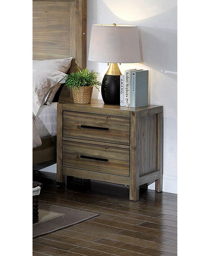 Furniture of America Mark Farmhouse Nightstand - Macy's