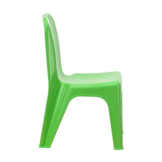 Flash Furniture Green Plastic Stackable School Chair With Carrying ...