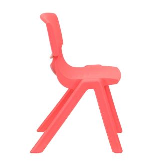 Red Plastic Stackable School Chair With 12'' Seat Height - Macy's