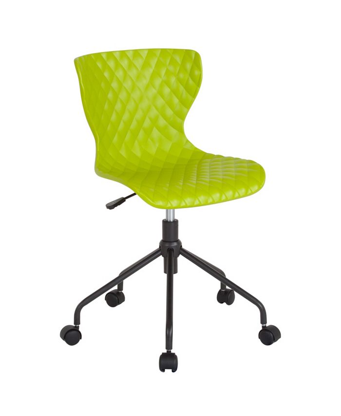 Flash Furniture Brockton Contemporary Design Citrus Green Plastic Task ...