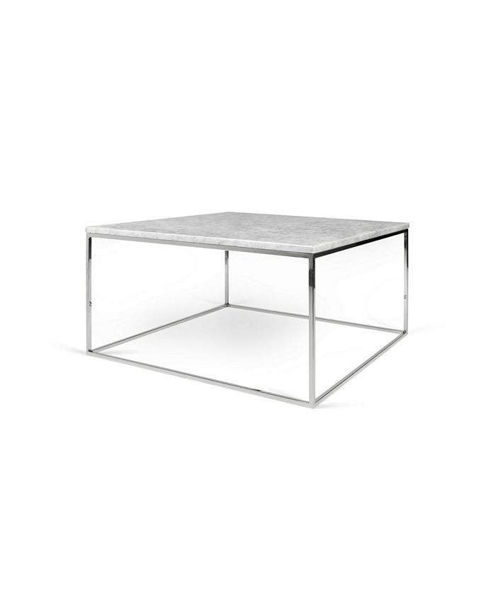TemaHome Gleam 30x30 Marble Coffee Table - Macy's