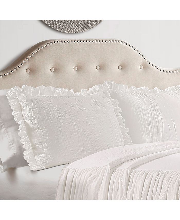 Lush Décor Ruffle Skirt 2-Piece Twin Bedspread Set - Macy's