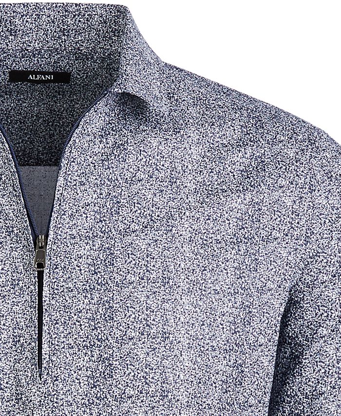 Alfani Men's Zip-Front Shirt, Created for Macy's - Macy's