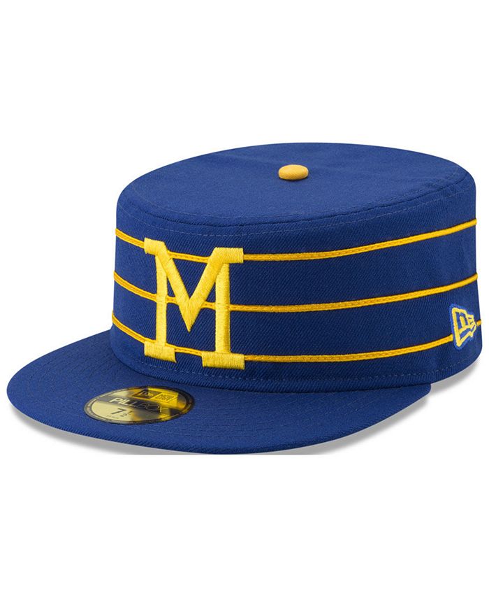 New Era Milwaukee Brewers Pillbox 59FIFTY-FITTED Cap - Macy's