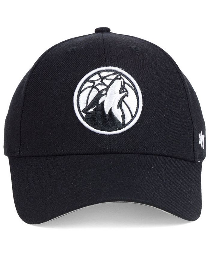 '47 Brand Minnesota Timberwolves Black White MVP Cap - Macy's