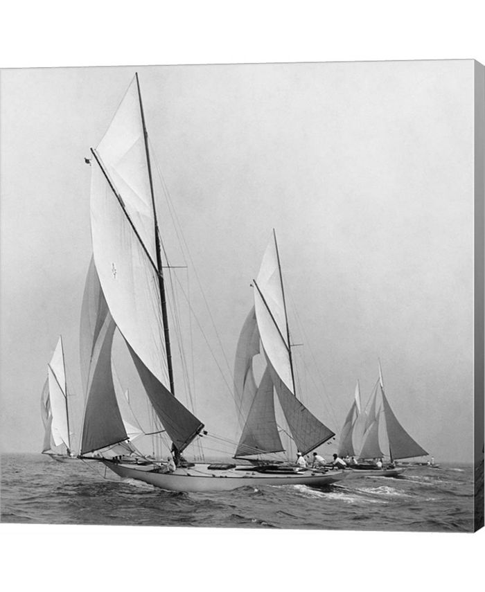 Metaverse Sailboats Sailing Downwind, 1920, Detail by Edwin Levick ...