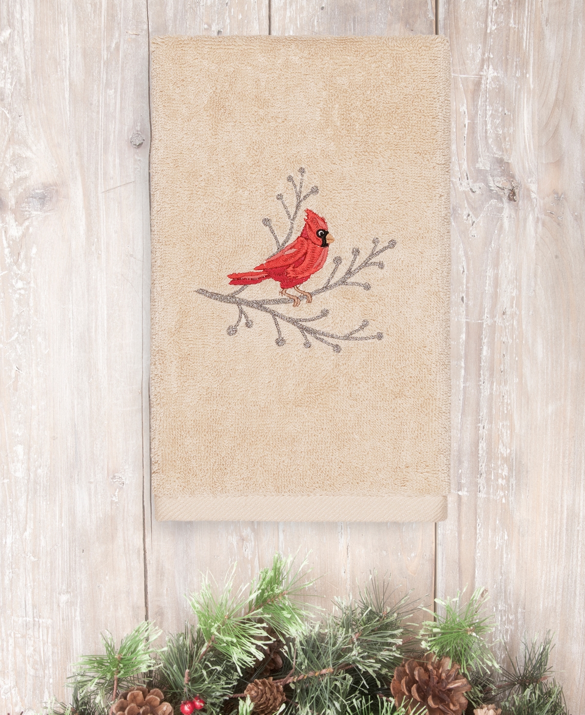 Click here for Linum Home Christmas Cardinal 100 Turkish Cotton H... prices