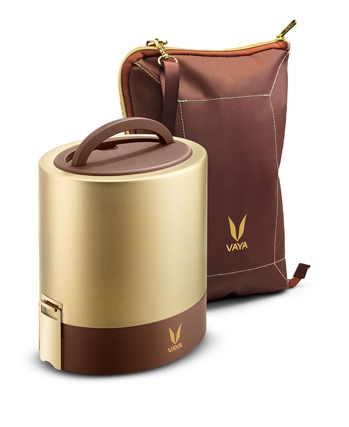 VAYA LLC Vaya Tyffyn 1000 Gold Lunch Box with Bagmat - 33.5 oz - Macy's
