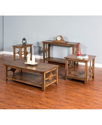Sunny Designs Coventry Burnish Mocha End Table - Macy's