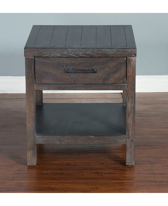 Sunny Designs Dundee Kettle Black End Table - Macy's