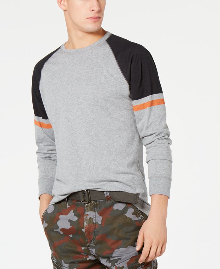 American Rag Men's Varsity Raglan Long-Sleeve T-Shirt, Created for Macy ...