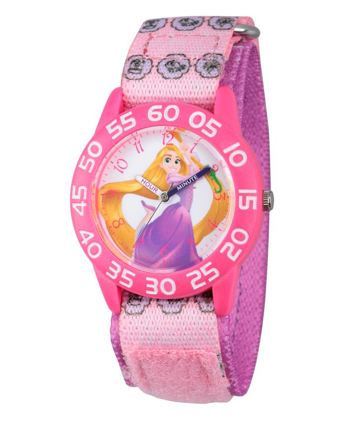 ewatchfactory Disney Princess Rapunzel Girls' Pink Plastic Time Teacher ...
