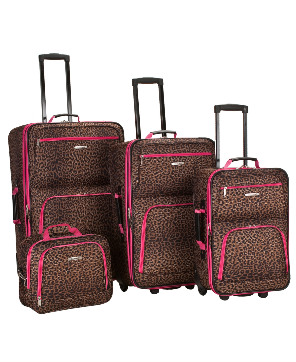 Click here for Rockland 4-Pc. Softside Luggage Set - Cheetah with... prices