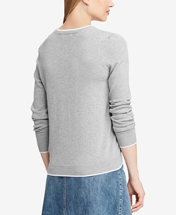Lauren Ralph Lauren Monogram Sweater - Macy's