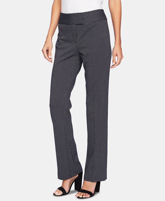 CeCe Mini Windowpane Pants - Macy's