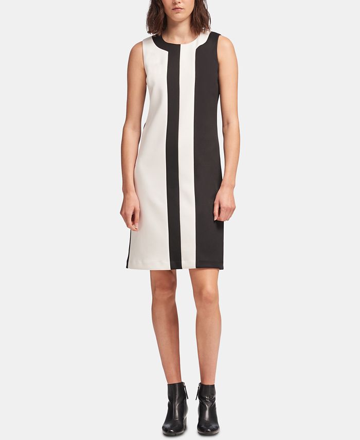 DKNY Colorblocked Sheath Dress - Macy's