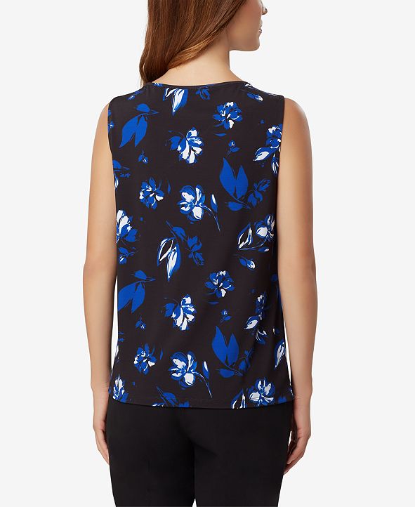 Tahari ASL Shirred Floral-Print Top & Reviews - Tops - Women - Macy's