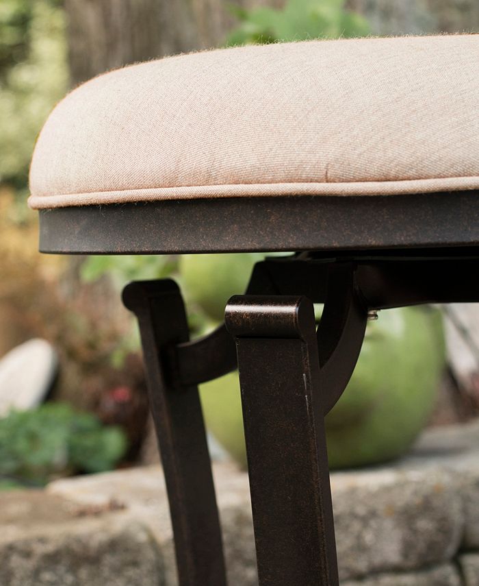 Hillsdale Indoor / Outdoor Bryce Backless Swivel Bar Stool - Macy's